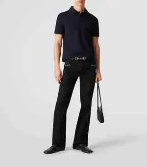 Gucci Gg Embossed Leather Loafers