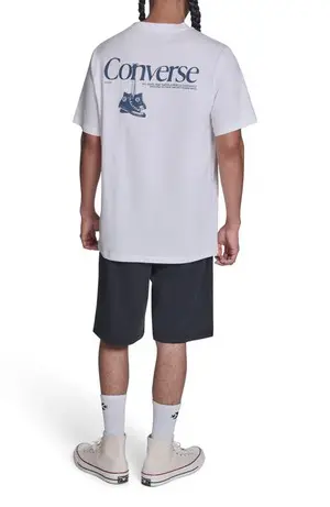 CONVERSE Hanging Shoes T-shirt - White 10a