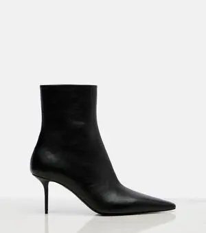 Saint Laurent Ashley Leather Ankle Boots