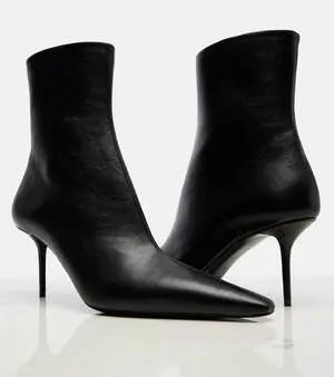 Saint Laurent Ashley Leather Ankle Boots