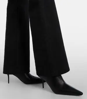 Saint Laurent Ashley Leather Ankle Boots