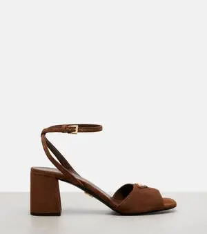 Prada Suede Sandals - Brown