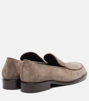 Khaite Miles Suede Loafers - Brown