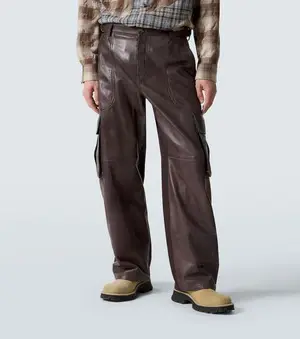 Loewe Leather Cargo Pants