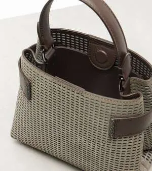 Brunello Cucinelli Essence Small Leather Top-handle Bag