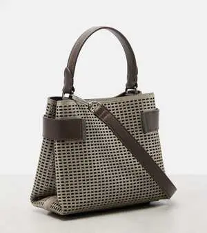 Brunello Cucinelli Essence Small Leather Top-handle Bag