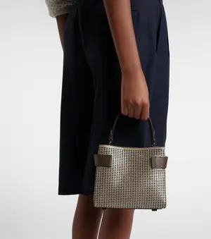 Brunello Cucinelli Essence Small Leather Top-handle Bag