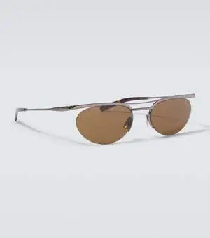 Saint Laurent Sl 862 Oval Sunglasses - Brown