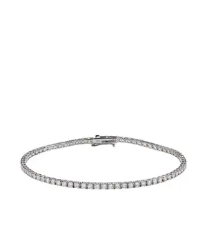 Shay Jewelry 18kt White Gold Diamond Tennis Bracelet - Silver