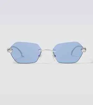 CARTIER Panthère De Octagon Sunglasses - Silver