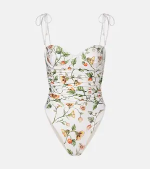 Garden Tiles Printed One Piece Swimsuits