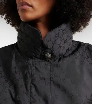 Gucci Gg Monogram Cotton-trimmed Jacket