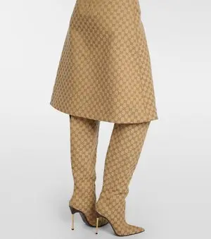 Gucci Gg Canvas Midi Skirt