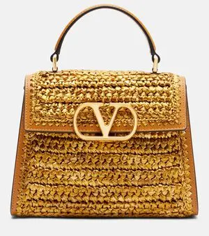Valentino Garavani Vsling Small Top-handle Bag - Gold