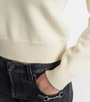Gucci Web Stripe Wool Sweater - White