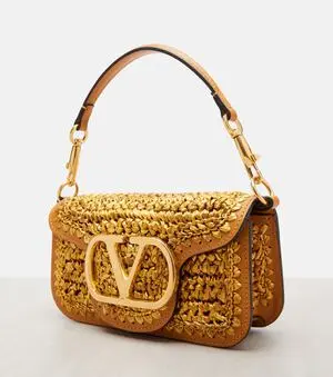 Valentino Garavani Locò Small Crochet Shoulder Bag