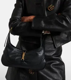Gucci Jackie Slim Medium Shoulder Bag - Black