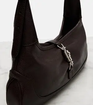Gucci Jackie Slim Small Leather Shoulder Bag - Brown