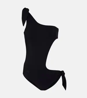 Gucci Bow-detail Cutout One-piece Swimsuit - Black