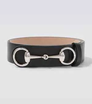 Gucci Horsebit 1955 Leather Belt - Black