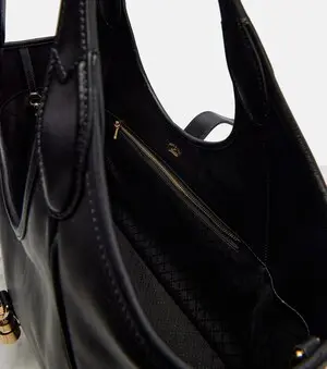 Gucci Medium Leather Tote Bag - Black
