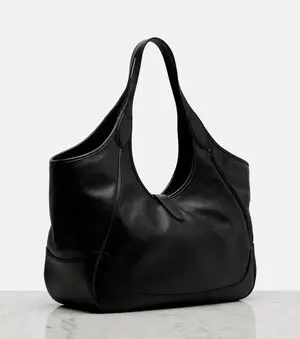 Gucci Medium Leather Tote Bag - Black