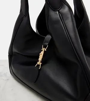 Gucci Medium Leather Tote Bag - Black