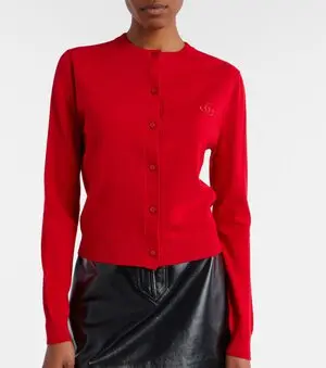 Gucci Double G Wool Cardigan