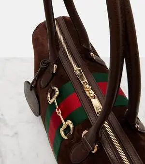 Gucci Large Suede Duffle Bag