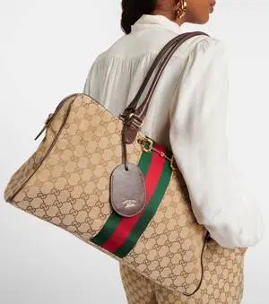 Gucci Large Gg Canvas Duffle Bag