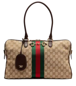 Gucci Large Gg Canvas Duffle Bag - Beige
