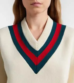 Gucci Web Stripe Wool Sweater