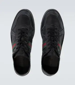 Gucci Leather Sneakers - Black