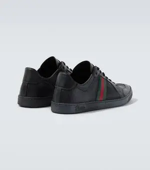 Gucci Leather Sneakers - Black