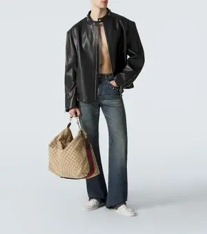 Gucci Horsebit Leather Jacket