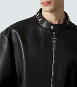 Gucci Horsebit Leather Jacket
