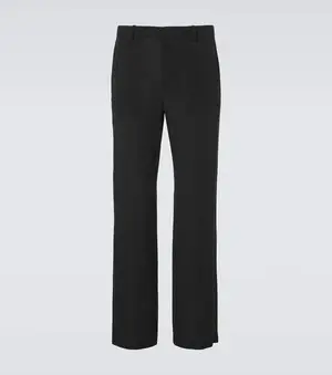 Men's Black Wide-Leg Pants