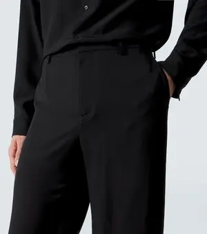 Gucci Silk Satin Georgette Wide-leg Pants