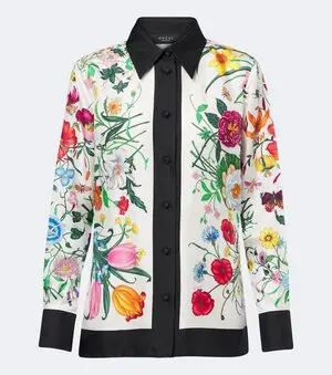 Gucci Flora Silk Twill Shirt - Multicoloured
