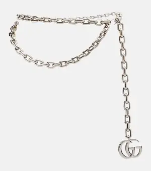 Gucci Double G Chain Belt - Silver