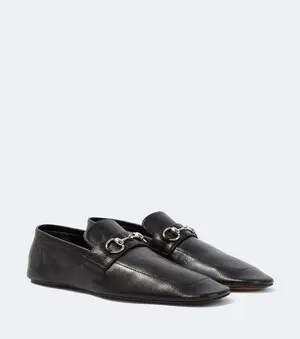 Gucci Horsebit Leather Loafers - Black
