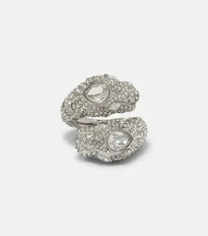 Gucci Dionysus Crystal-embellished Ring - Silver