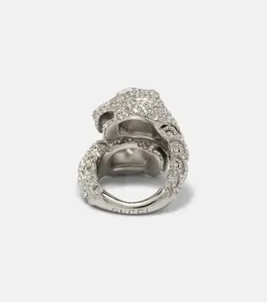 Gucci Dionysus Crystal-embellished Ring - Silver