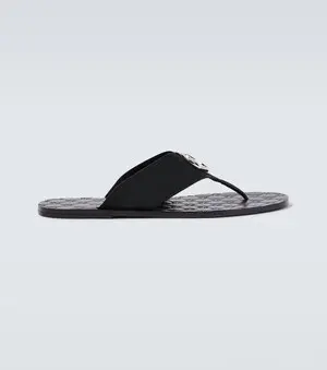 Gucci Riviera Double G Thong Sandals - Black