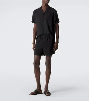 Gucci Riviera Double G Thong Sandals - Black
