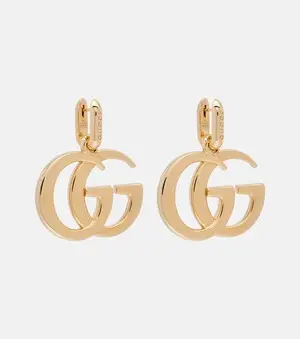 Gucci Gg Marmont Drop Earrings - Gold
