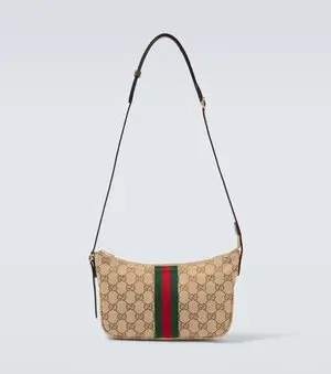 Gucci Lunetta Gg Canvas Small Crossbody Bag - Beige
