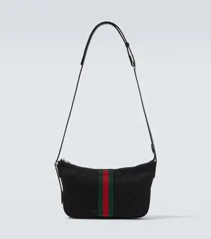 Gucci Gg Canvas Small Crossbody Bag - Black