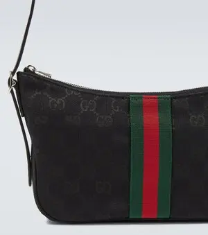 Gucci Gg Canvas Small Crossbody Bag - Black