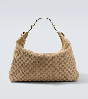 Gucci Brera Gg Canvas Large Shoulder Bag - Beige